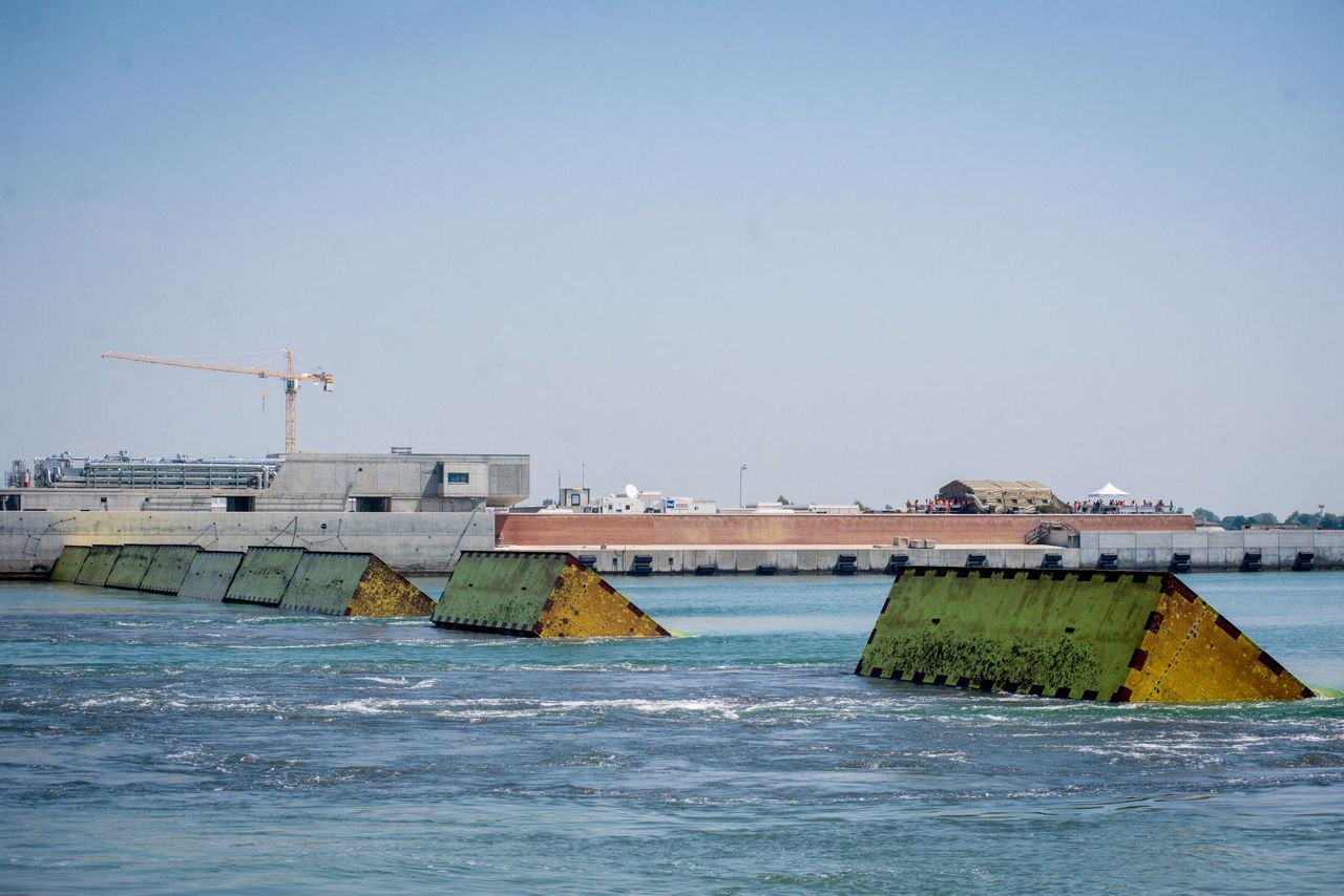 Flood-weary Venice puts "Moses" inflatable barriers to test