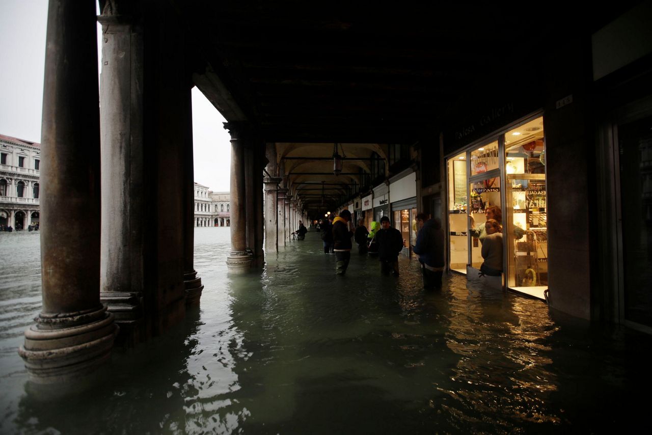 Venice flooded again 3 days after near-record high tide