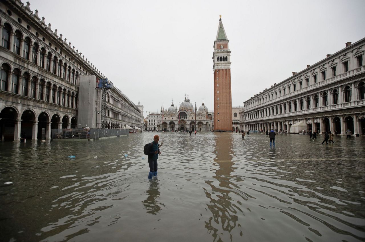 Venice flooding nearly touches level of infamous 1966 flood