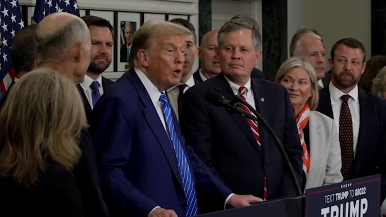 Vance stands behind Trump in vice president bid