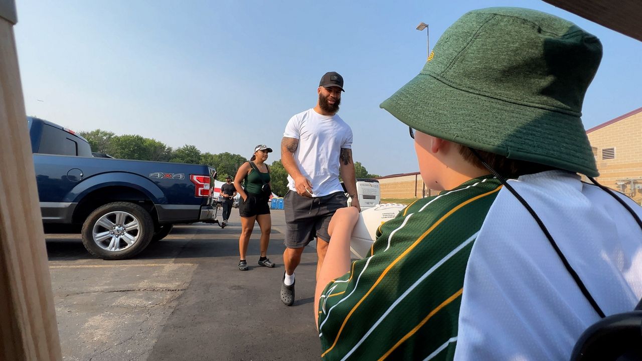 Biggest fan Donald Driver Charity Softball Game