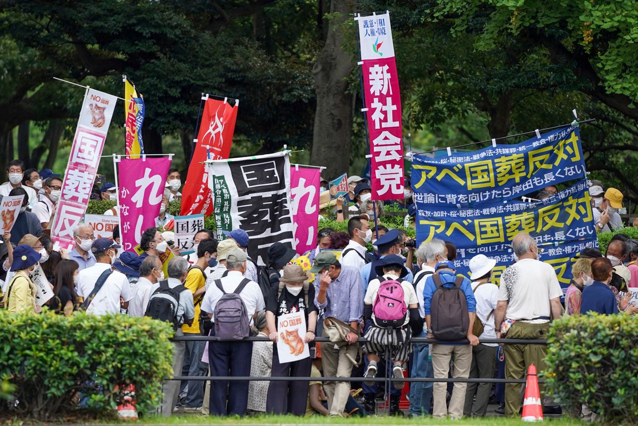 Japan holding state funeral for ex-leader Abe amid tensions
