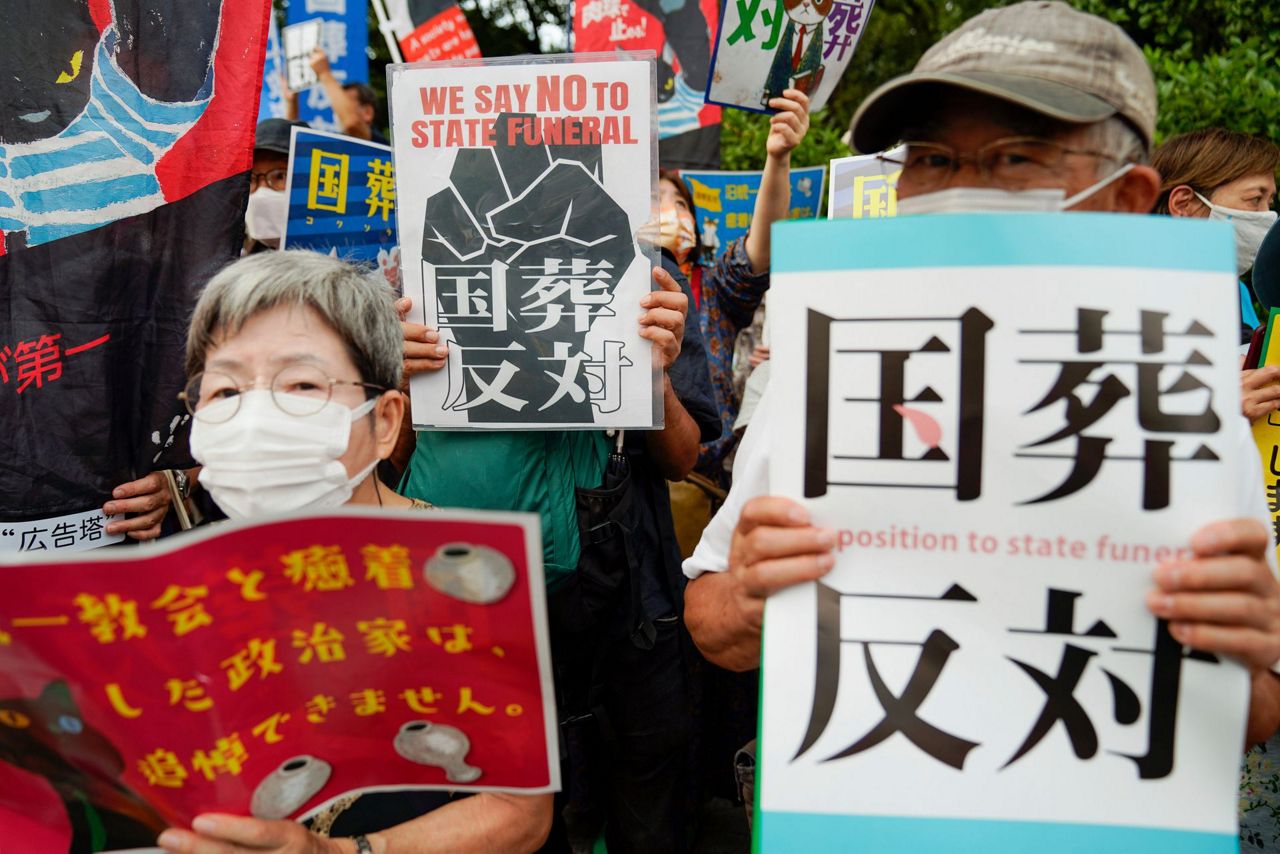 Japan holding state funeral for ex-leader Abe amid tensions