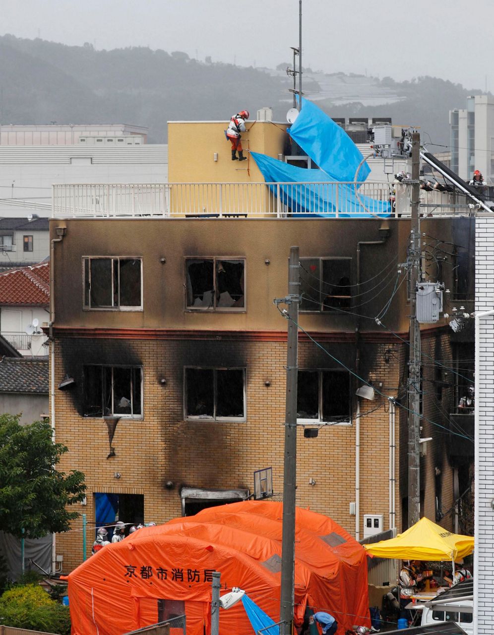 Suspected arson hits Japan animation studio, dozens injured