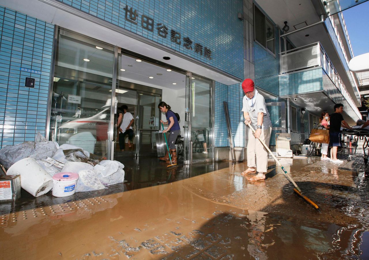 Rescue efforts begin after typhoon causes flooding in Japan