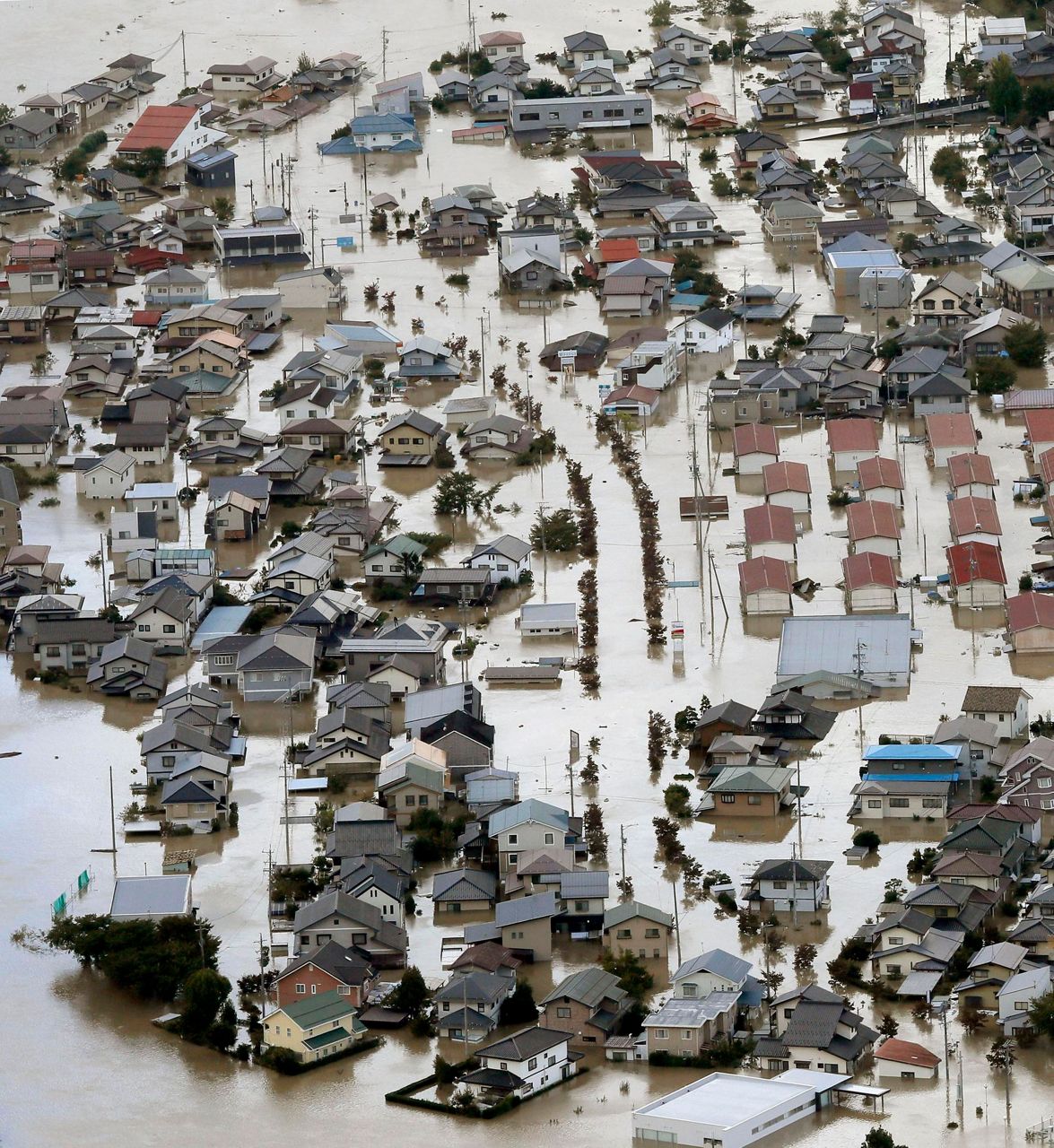 Rescue efforts begin after typhoon causes flooding in Japan
