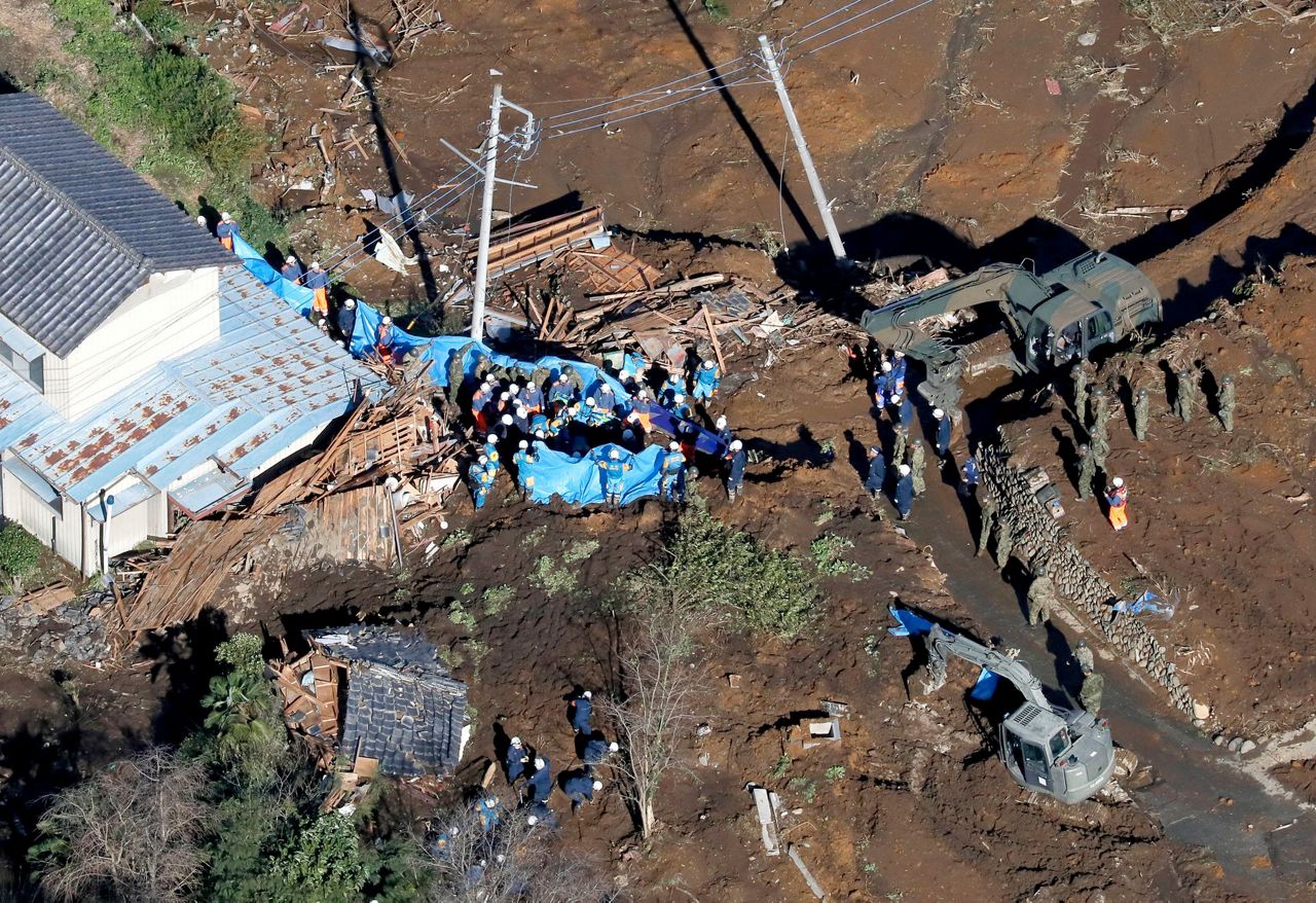 Rescue efforts begin after typhoon causes flooding in Japan
