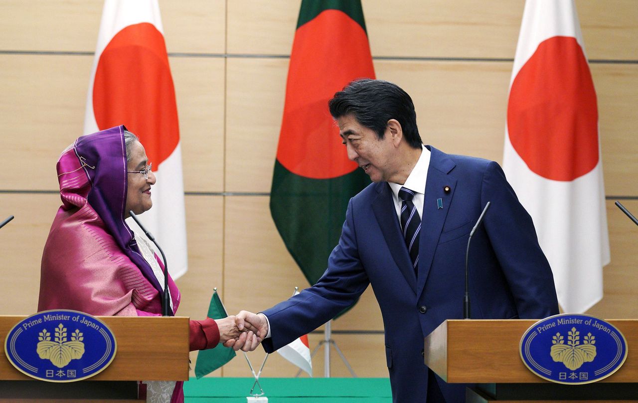 Bangladeshi leader visits Japan to talk economy, partnership