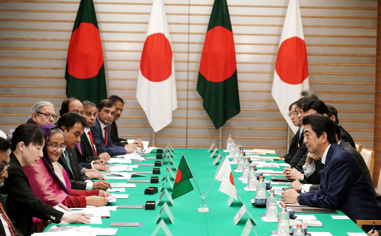 Bangladeshi leader visits Japan to talk economy, partnership
