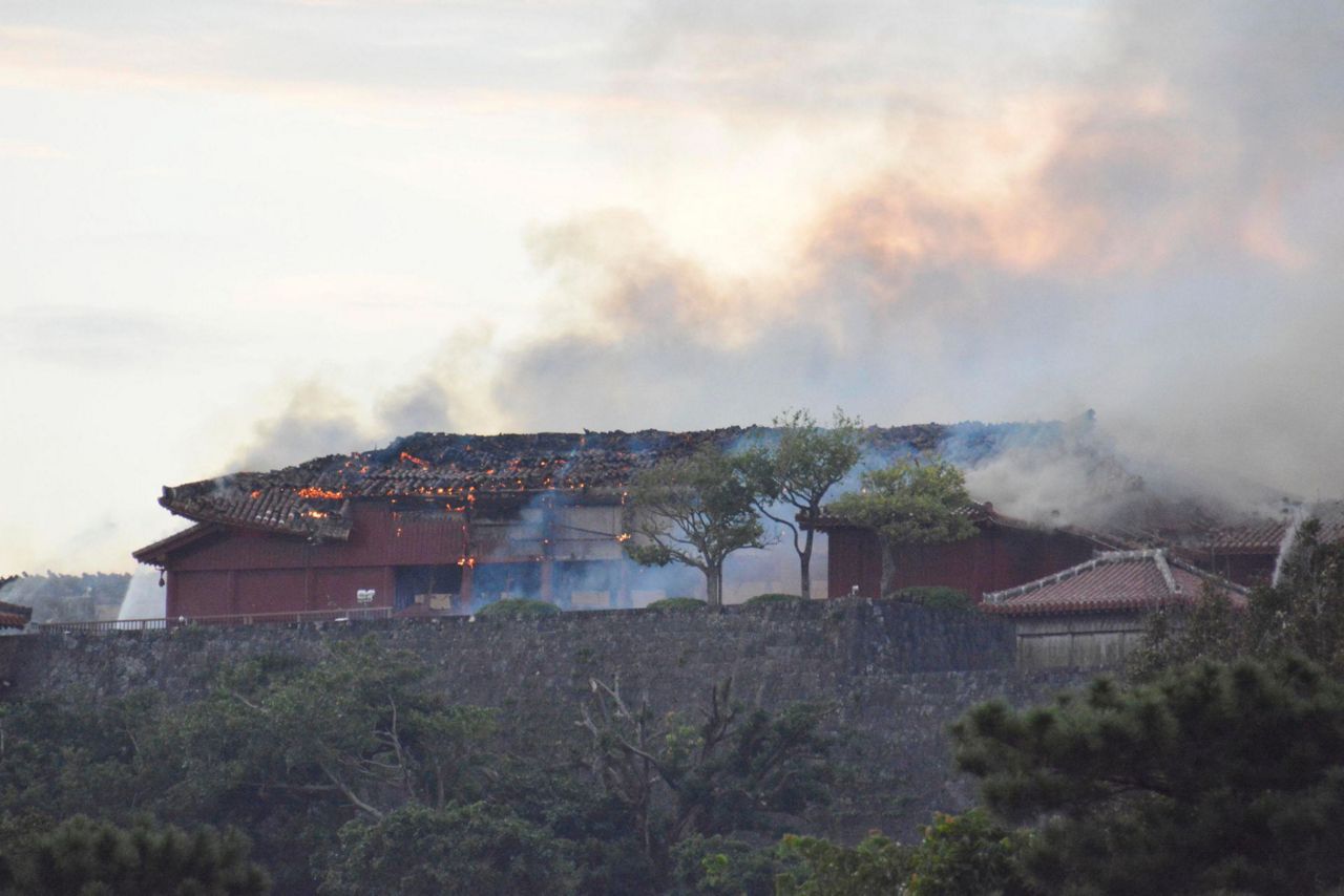 Fire breaks out at historic Japanese castle, nearly guts it