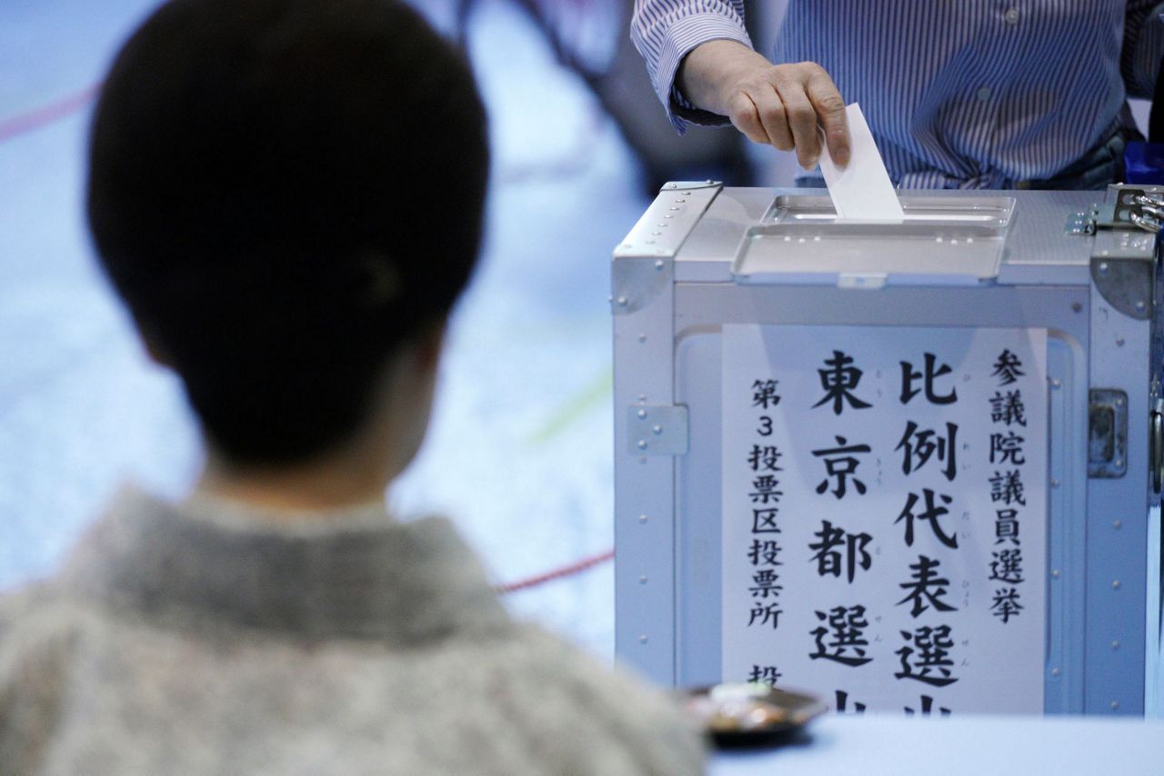Japan votes for upper house; Abe's party seen as favorite