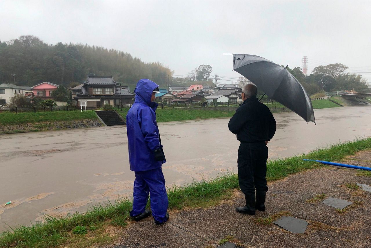 Torrential rain in eastern Japan causes flooding near Tokyo