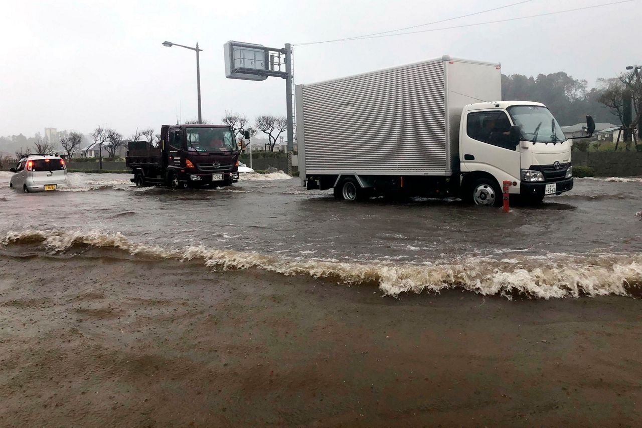 Torrential rain in eastern Japan causes flooding near Tokyo