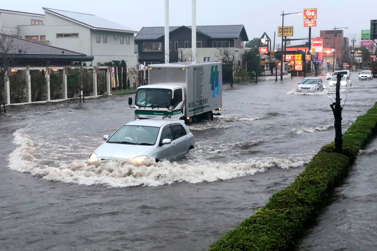 Torrential rain in eastern Japan causes flooding near Tokyo