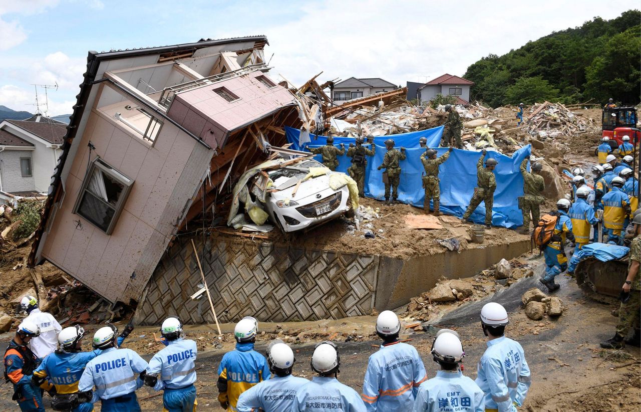 Japan tackles rescue, cleanup from massive damage from rain