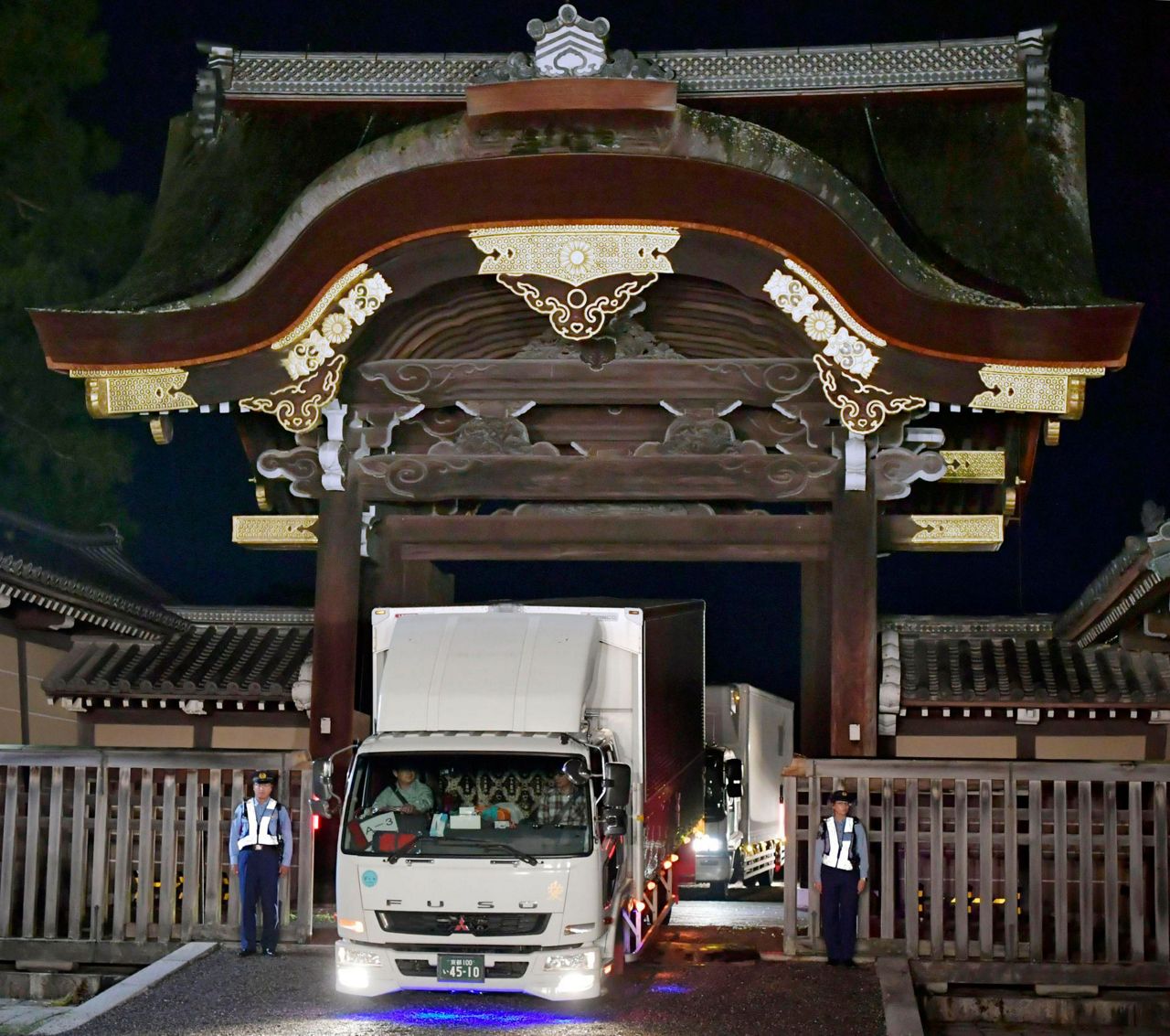 Special throne for Japan's next emperor arrives in Tokyo