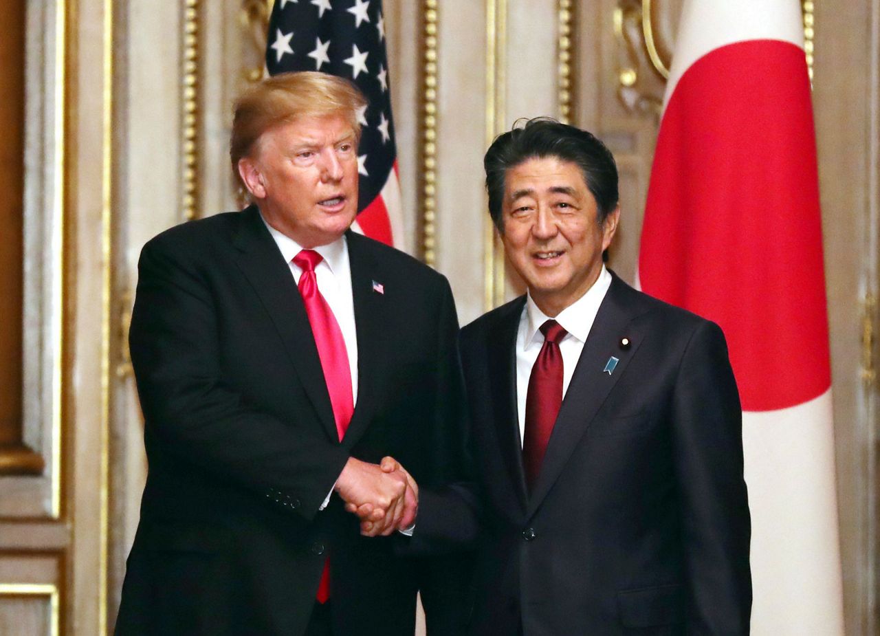 The Latest: Trump meets Japan's Emperor Naruhito