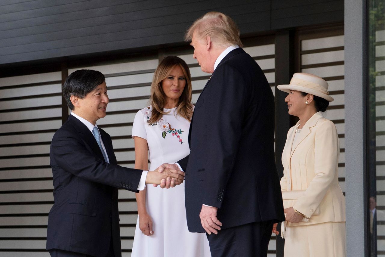 The Latest: Trump meets Japan's Emperor Naruhito