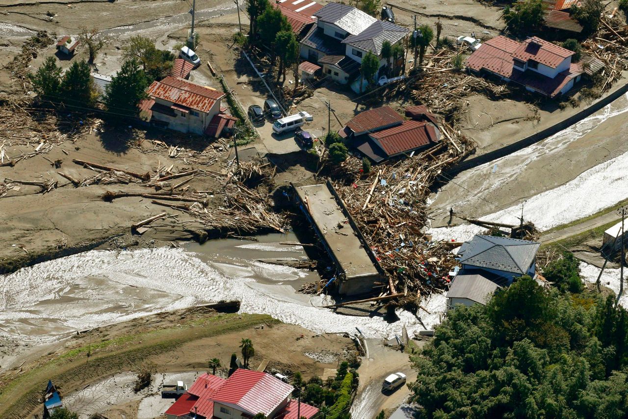 Japan typhoon death toll climbs, while floodwaters recede