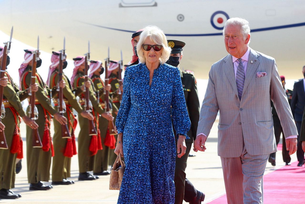 Britain's Prince Charles pays royal visit to Jordan