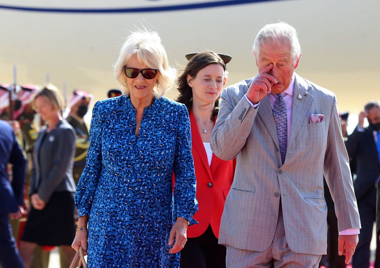 Britain's Prince Charles pays royal visit to Jordan