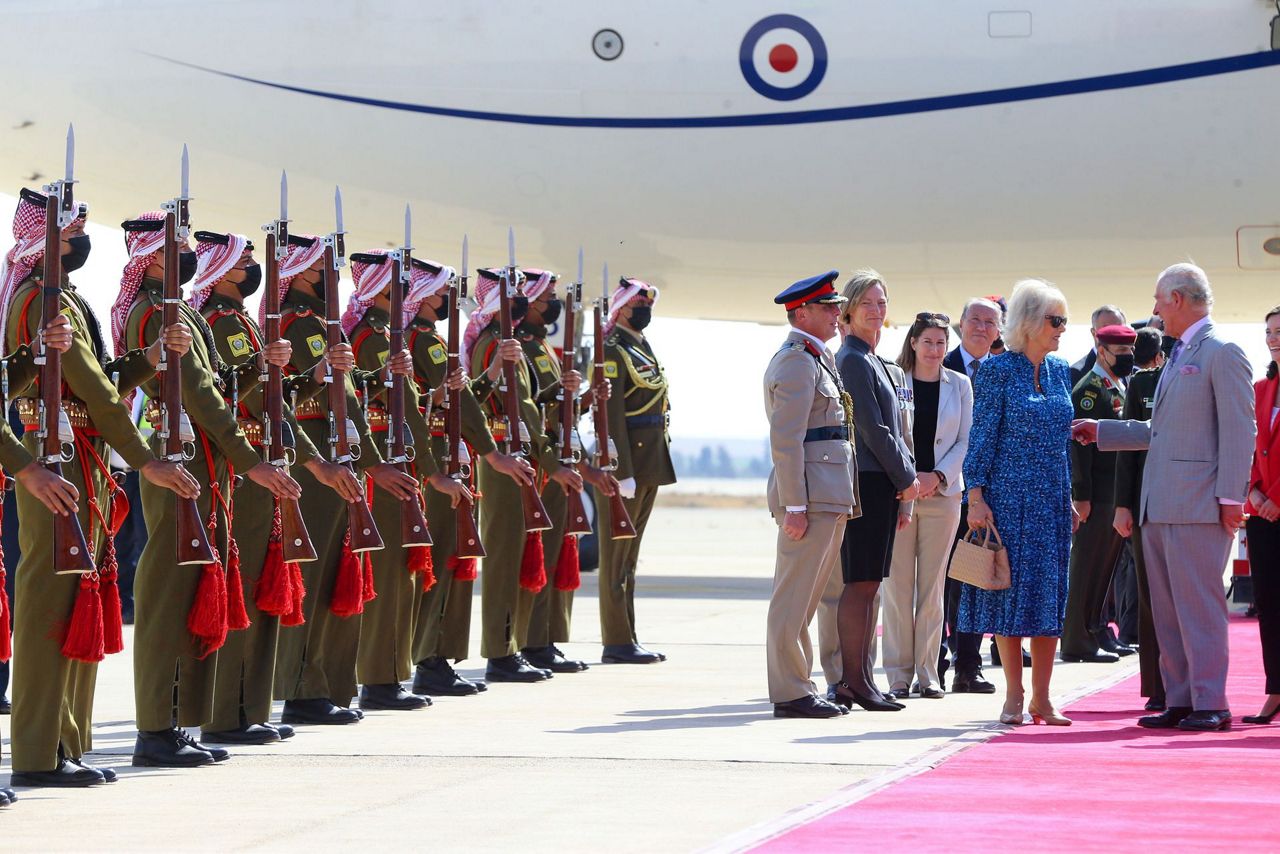 Britain's Prince Charles pays royal visit to Jordan