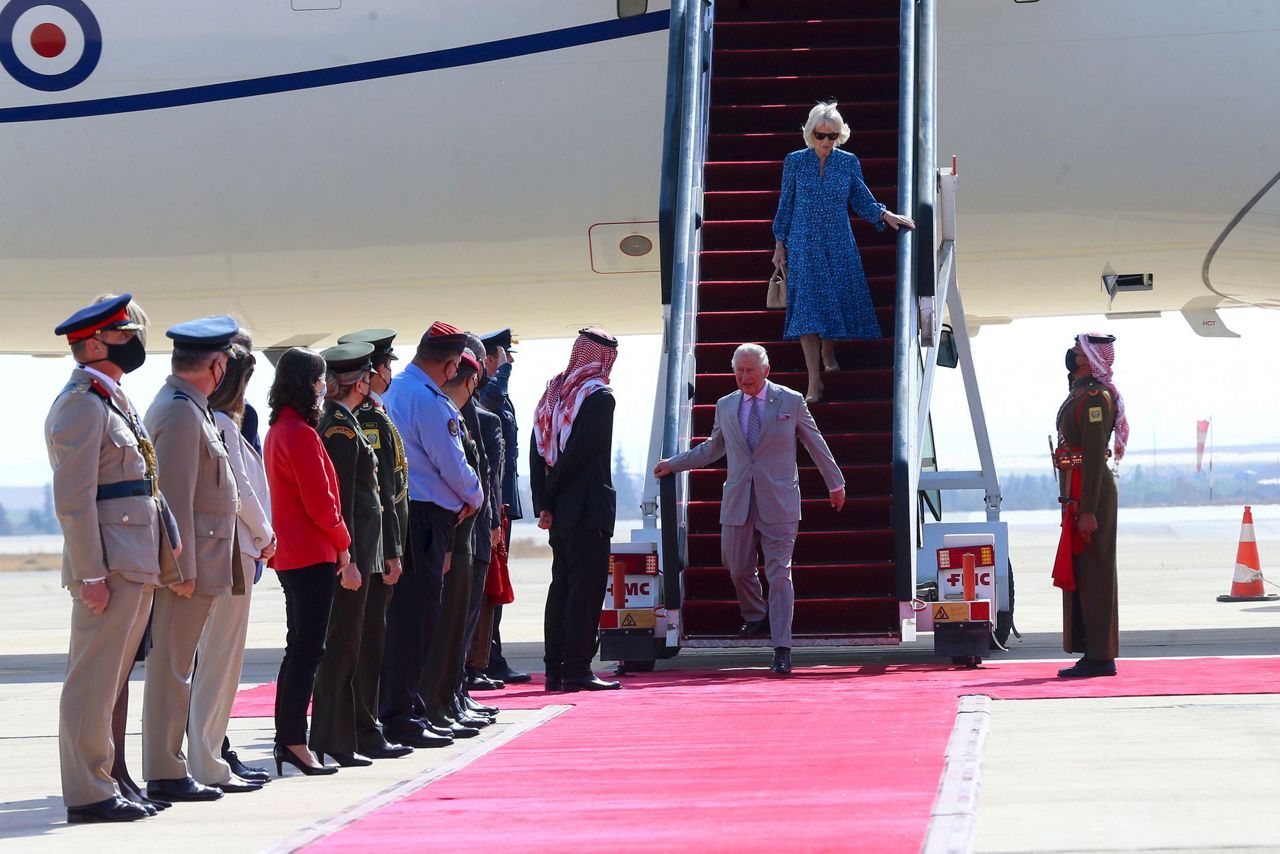 Britain's Prince Charles pays royal visit to Jordan