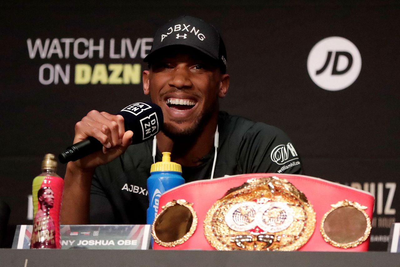 Dangerous game: Joshua fights Ruiz, with others on his mind
