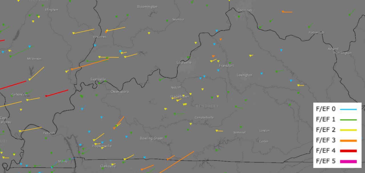 Kentucky February Tornado History