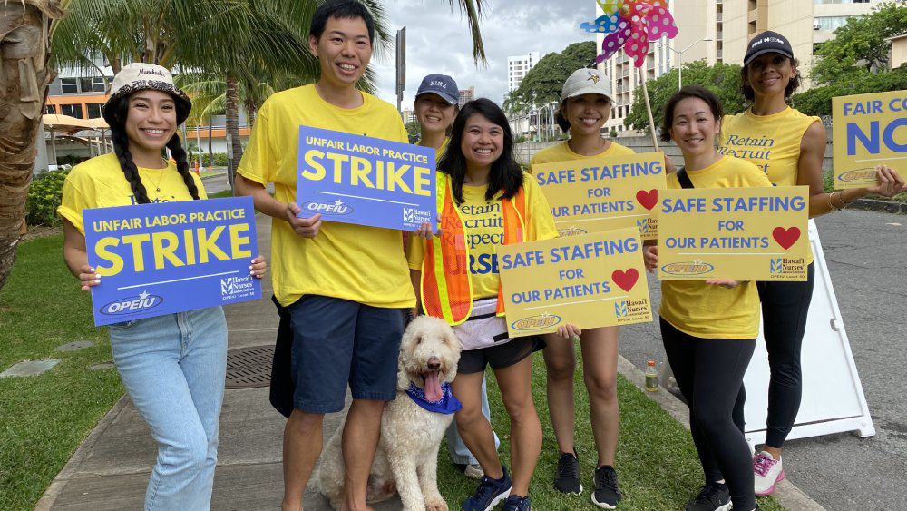 Unionized nurses begin 7-day strike