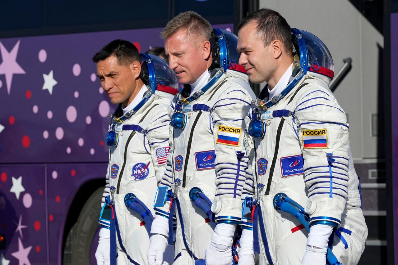 Space station gets 3 new residents after Russian launch