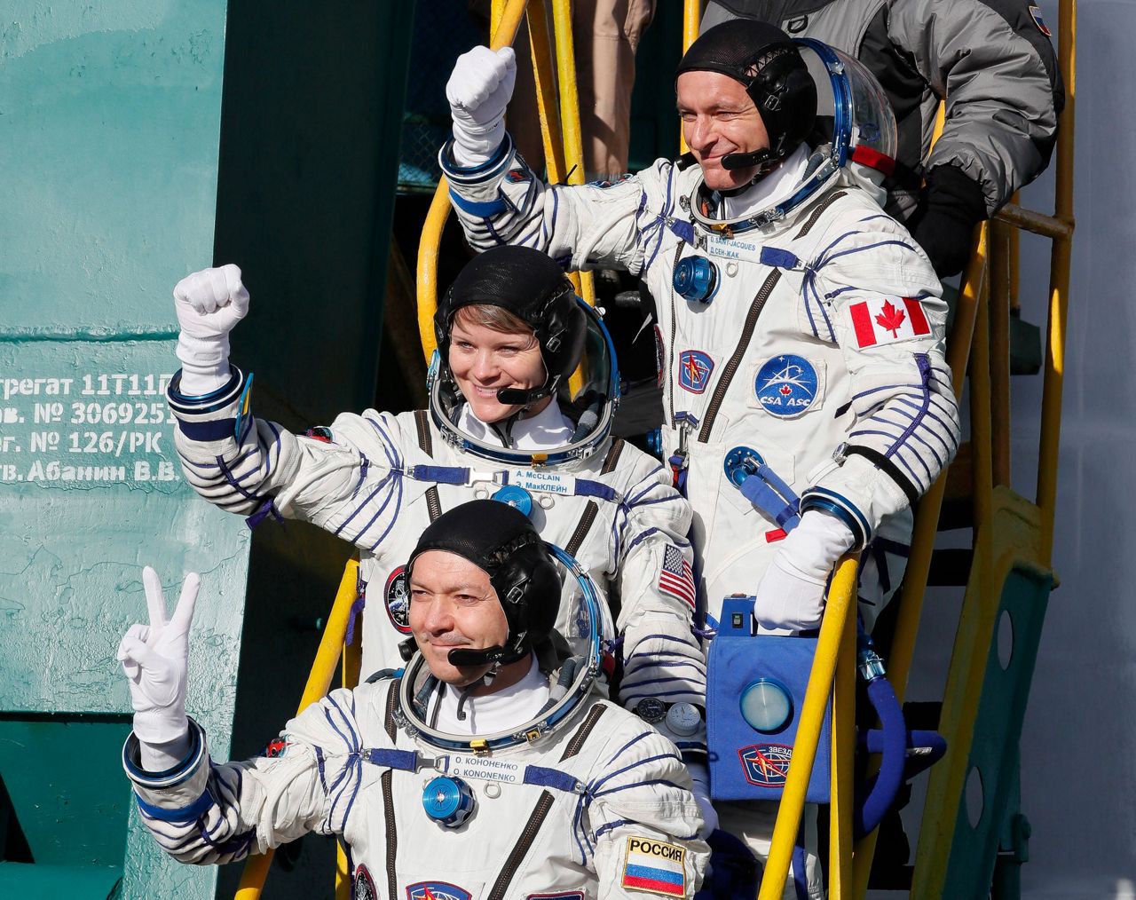 3 astronauts blast off to International Space Station