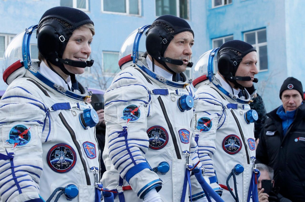 3 astronauts blast off to International Space Station