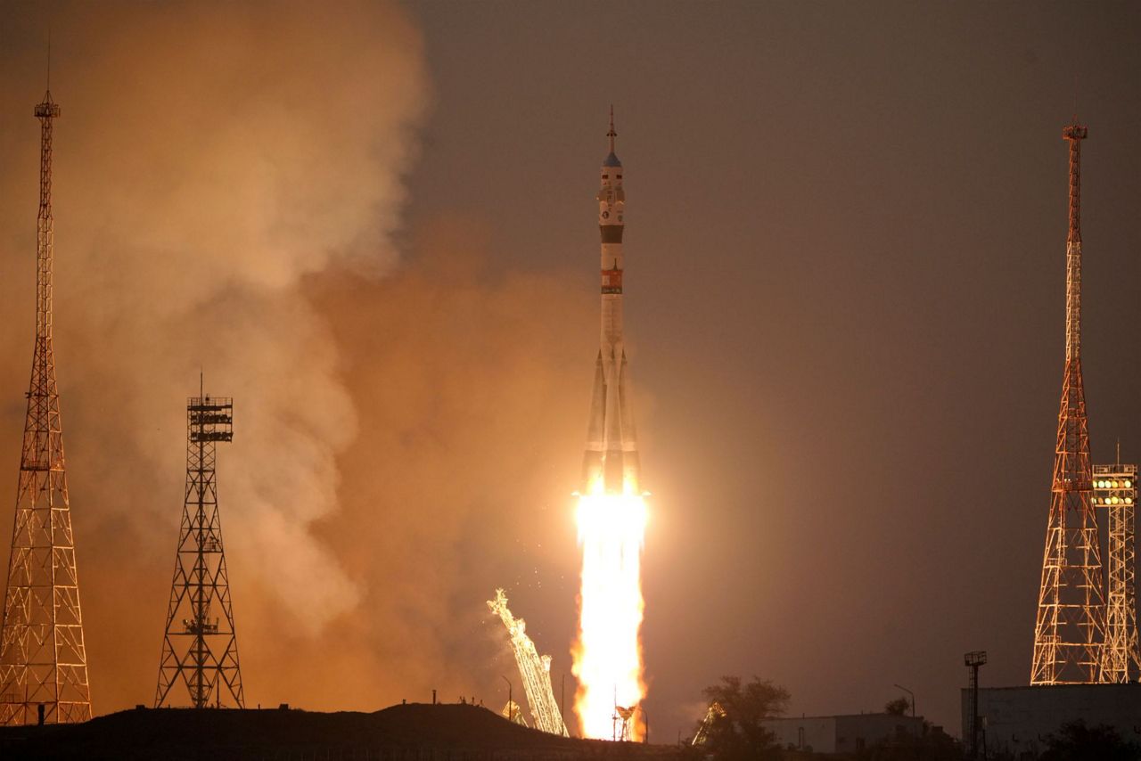 Space station gets 3 new residents after Russian launch