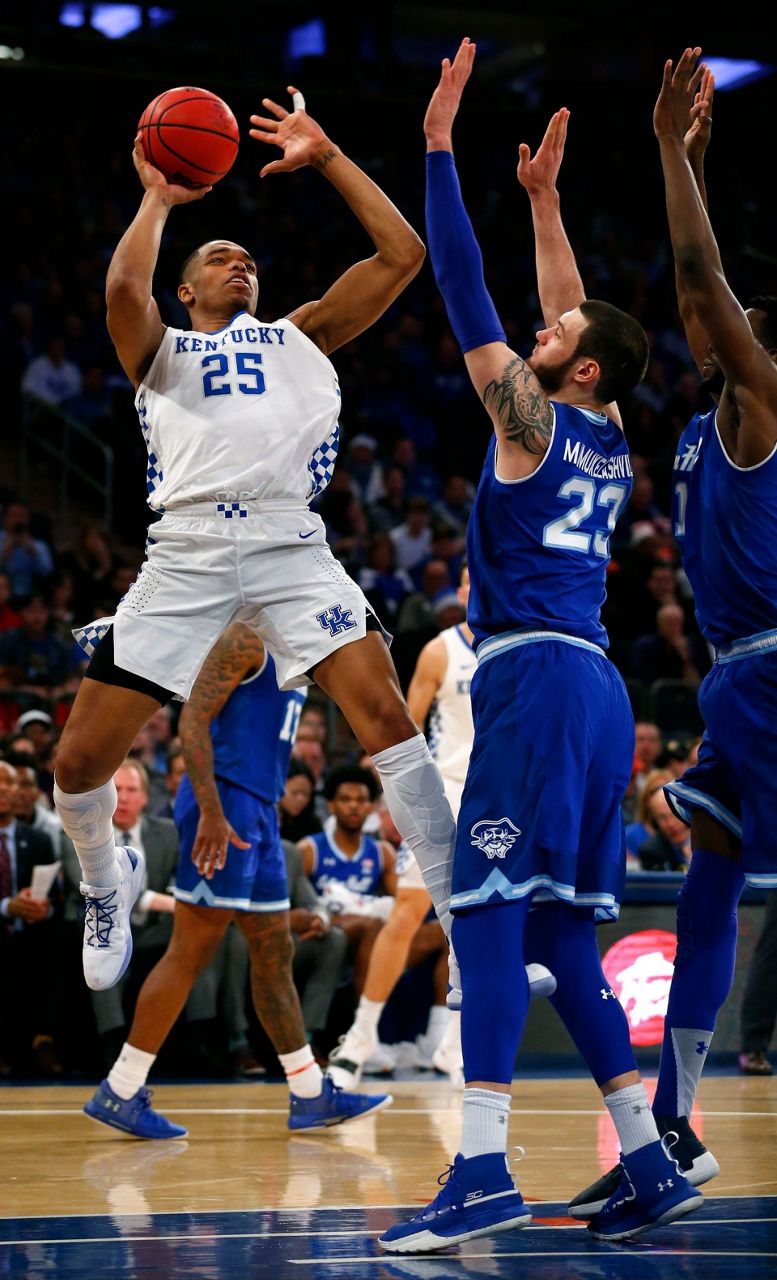 Seton Hall overcomes half-court shot to stun No. 9 Kentucky