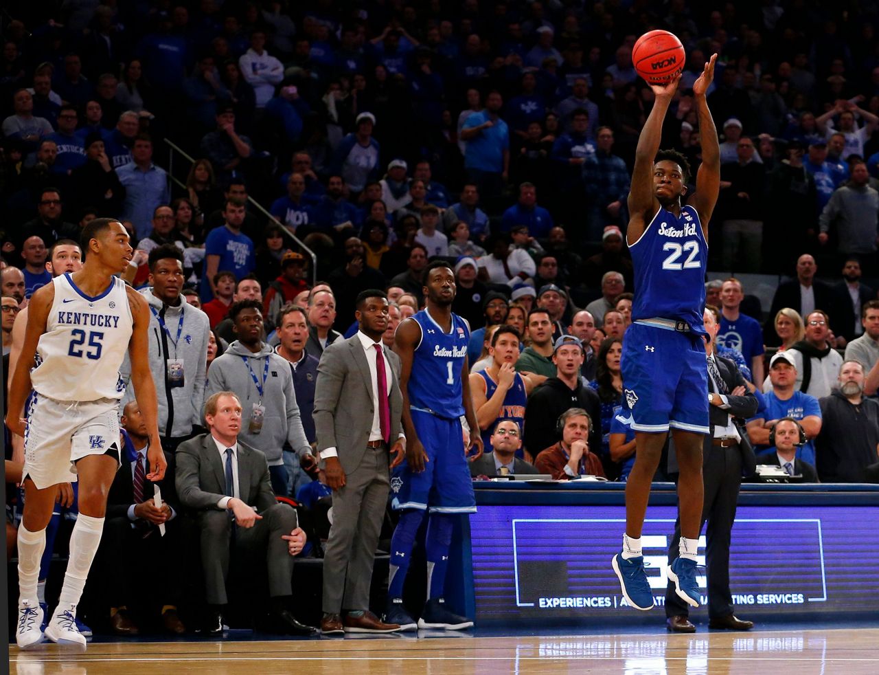Seton Hall overcomes half-court shot to stun No. 9 Kentucky