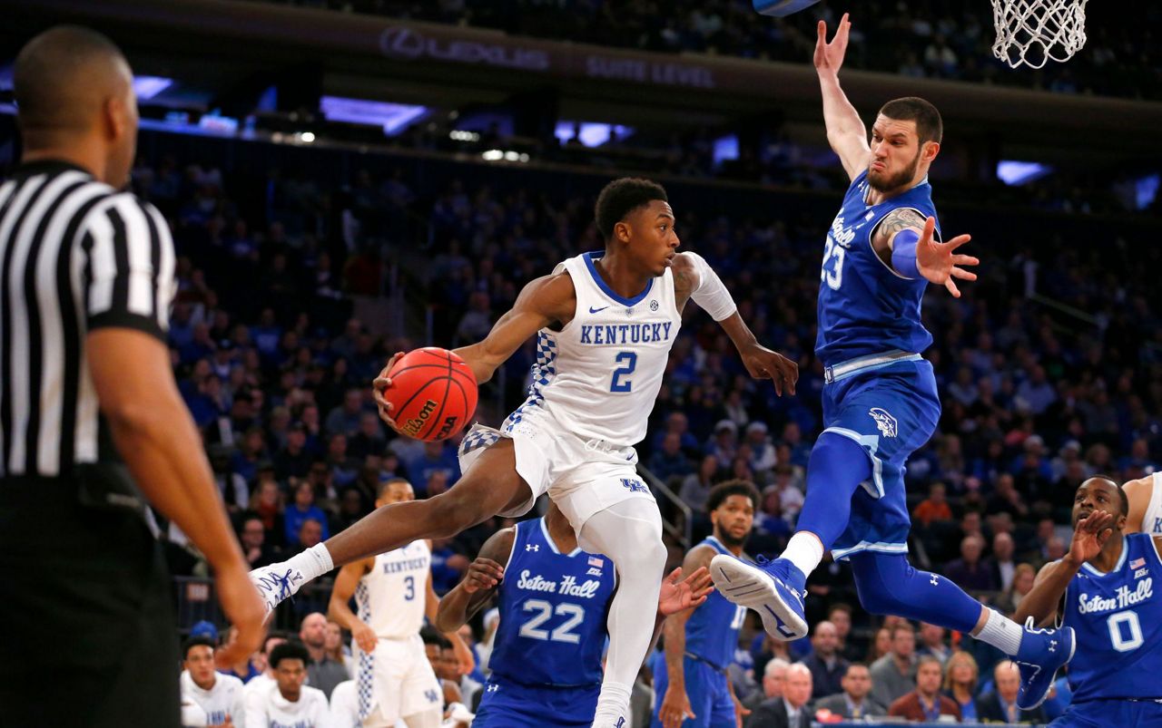Seton Hall overcomes half-court shot to stun No. 9 Kentucky
