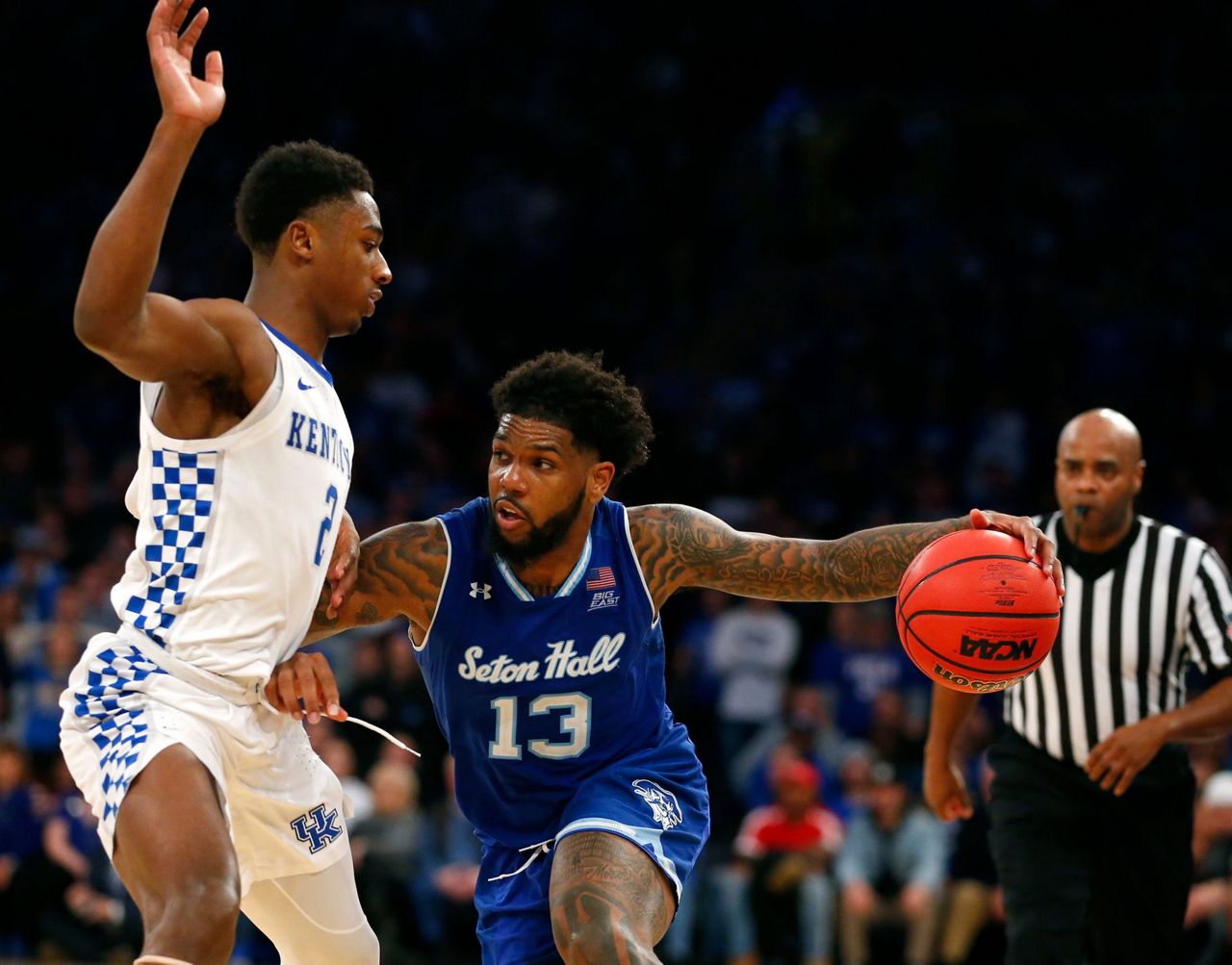 Seton Hall overcomes half-court shot to stun No. 9 Kentucky