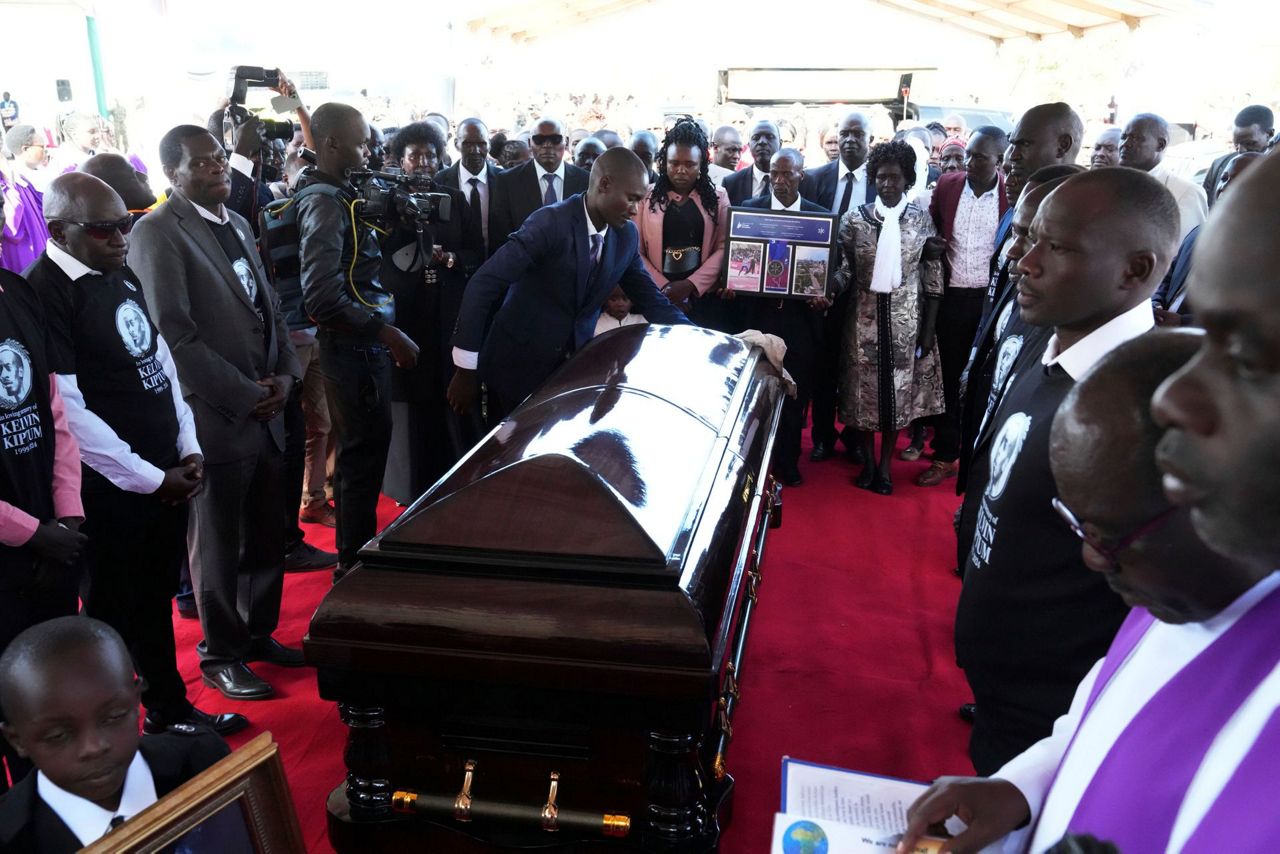 Kenya mourns as marathon world record-holder Kelvin Kiptum is given a ...