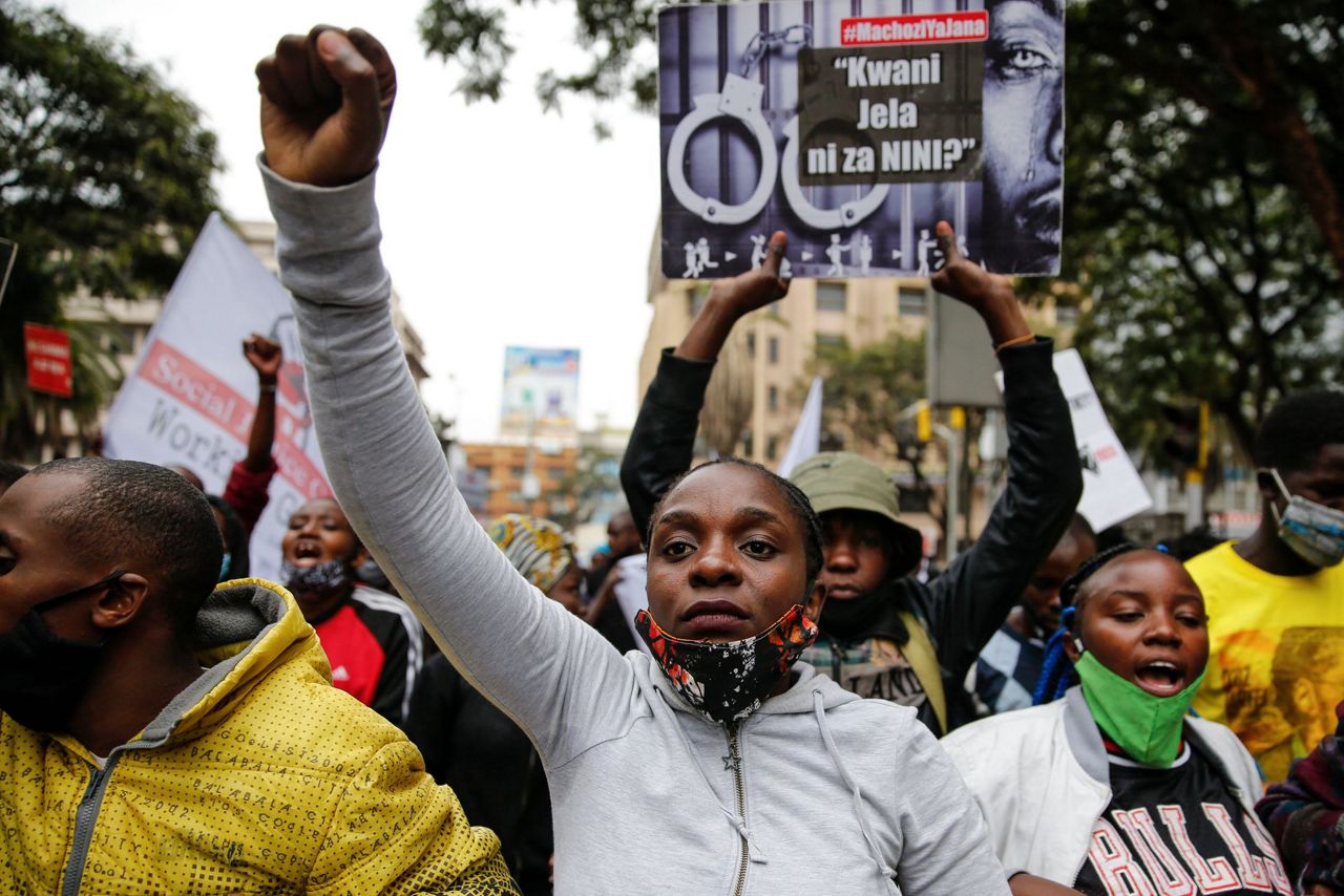 Tear gas, arrests as Kenyans protest police brutality