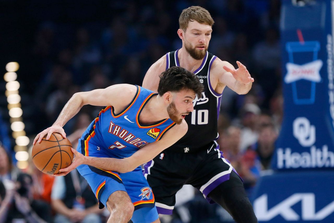 Domantas Sabonis' double-double streak ends at 61 games as Kings lose to Thunder