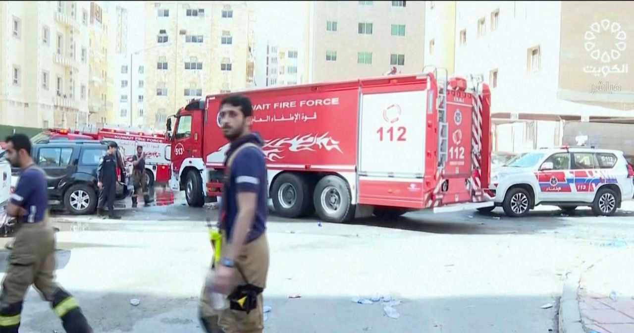 At least 35 people have died in a building fire in Kuwait, state news ...