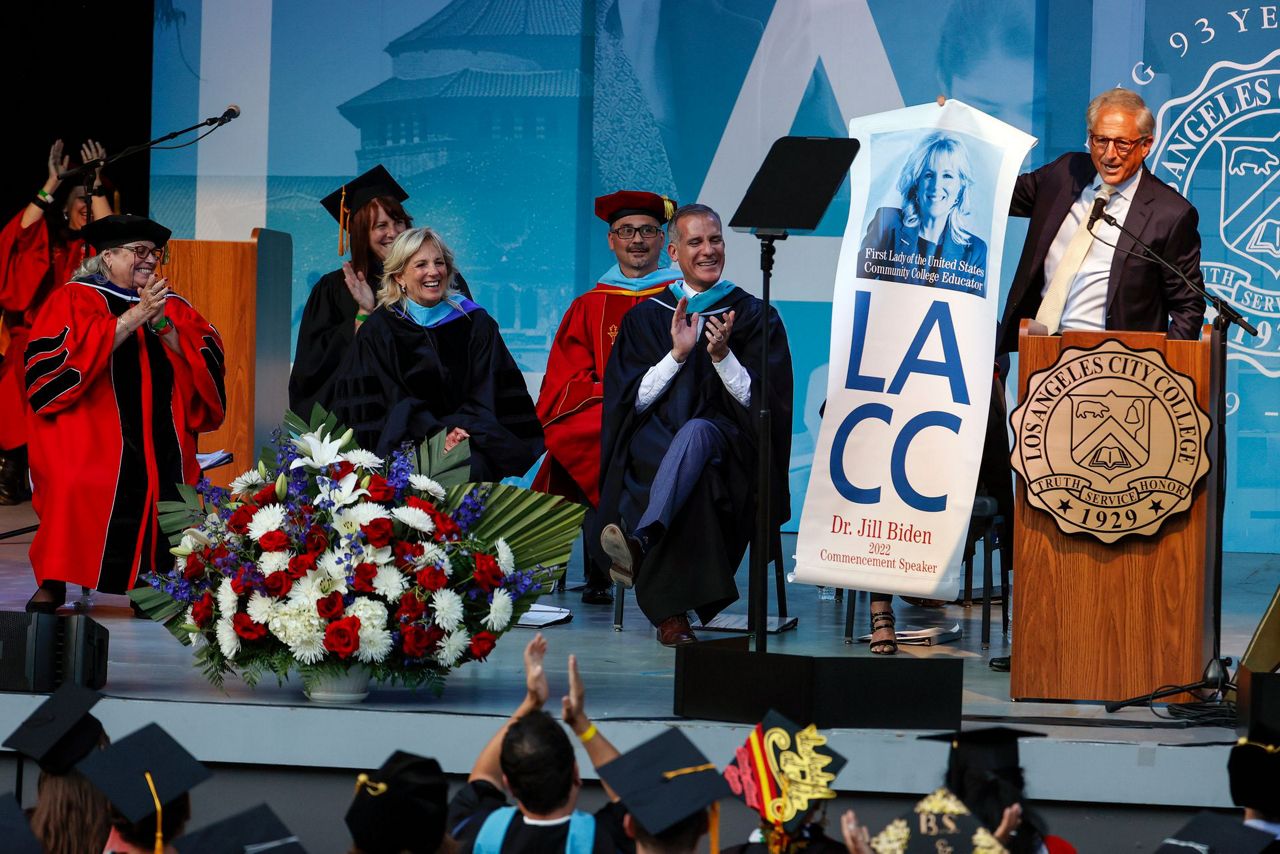 Jill Biden to L.A. college grads: 'Never forget your path'