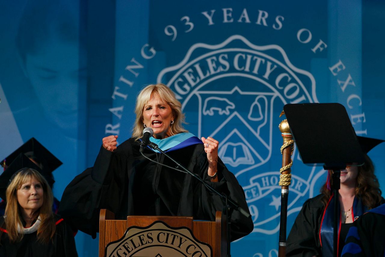 Jill Biden to L.A. college grads: 'Never forget your path'
