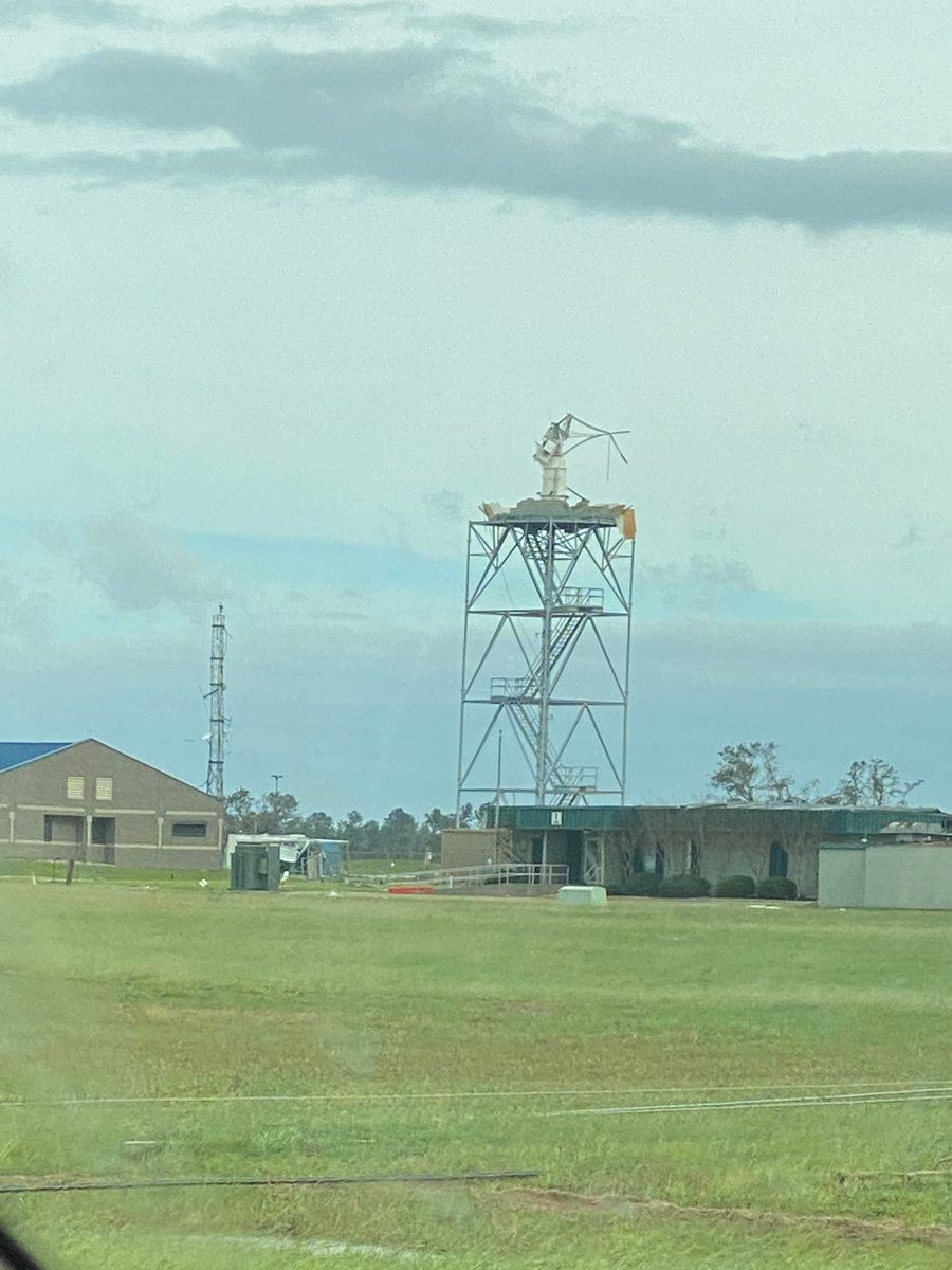 NWS Radar Obliterated by Hurricane Laura