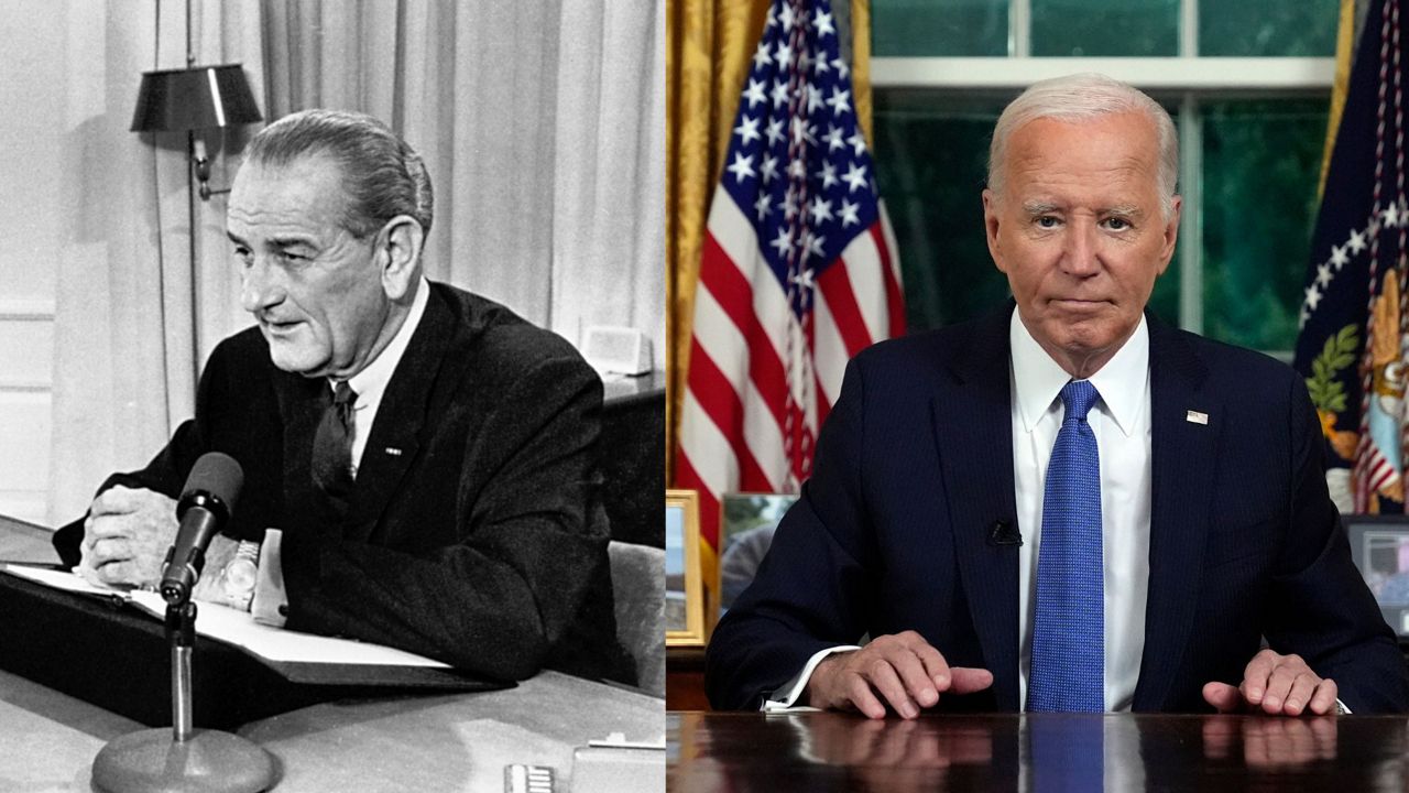 Biden's exit from presidential race invites parallels to LBJ