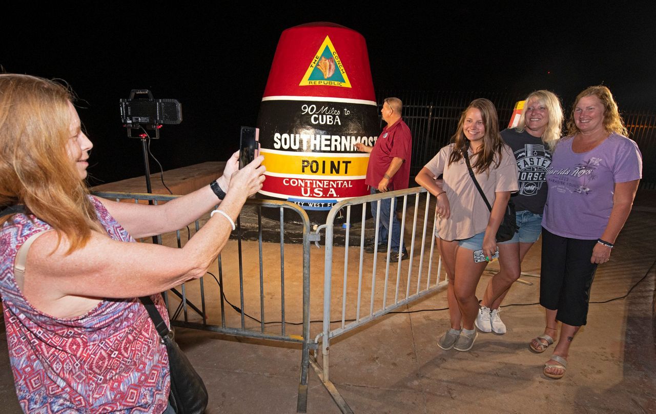 Repairs complete on famous Key West buoy after fire damage