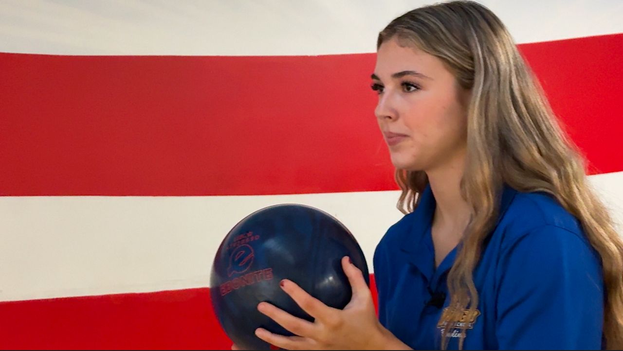 Largo High's Carly Rhodes brings home a bowling title