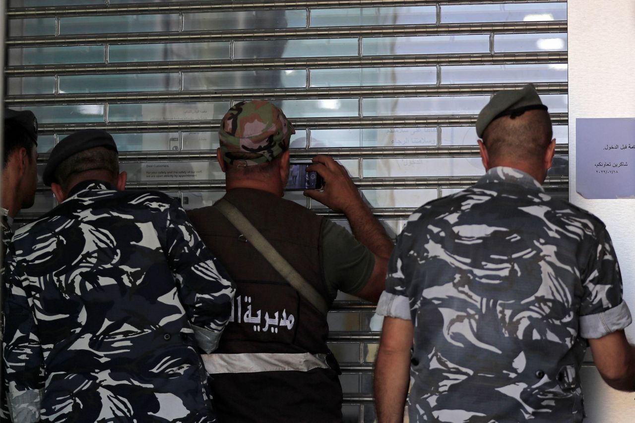 Depositors storm 3 Lebanese banks, demanding their own money