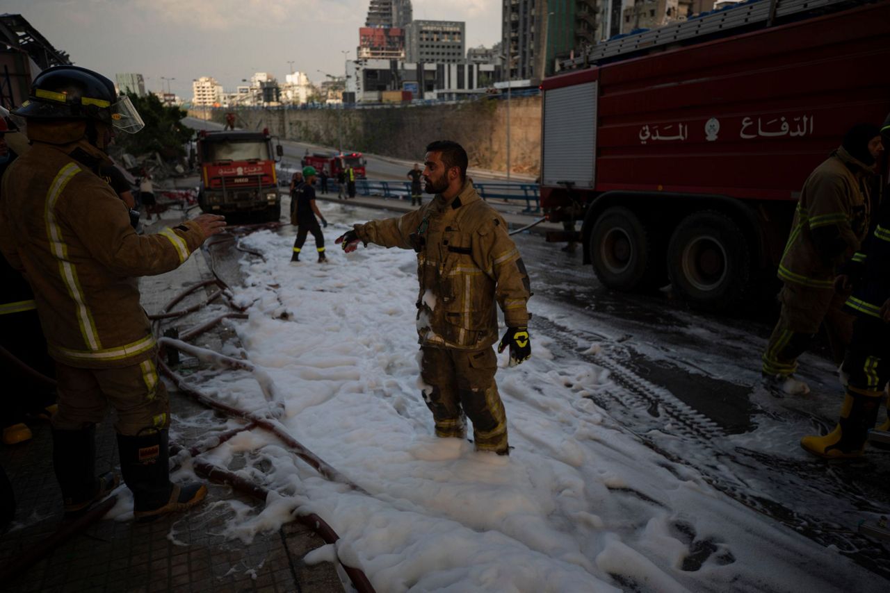 Huge fire breaks out at Beirut port a month after explosion